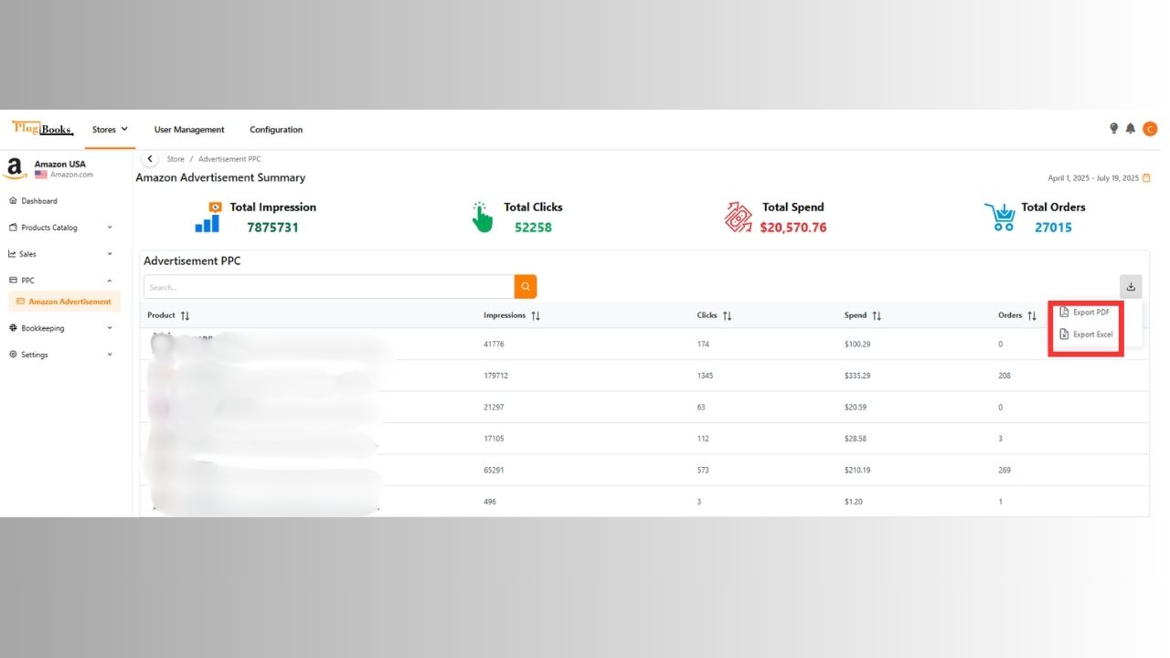 How to Analyze Amazon Ads PPC Performance in PlugBooks